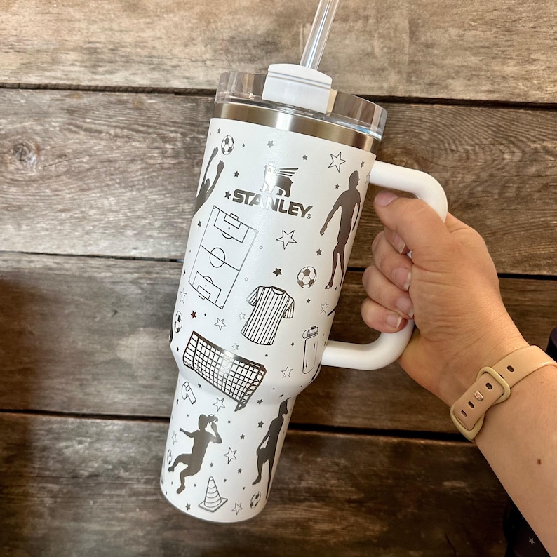 Soccer Tumbler, Engraved Tumbler, Soccer Player, Soccer Water Bottle ...