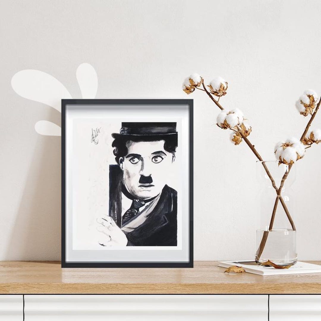 Charlie Chaplin Wall Art / Charlie Chaplin Vintage Vinyl / Retro Wall ...