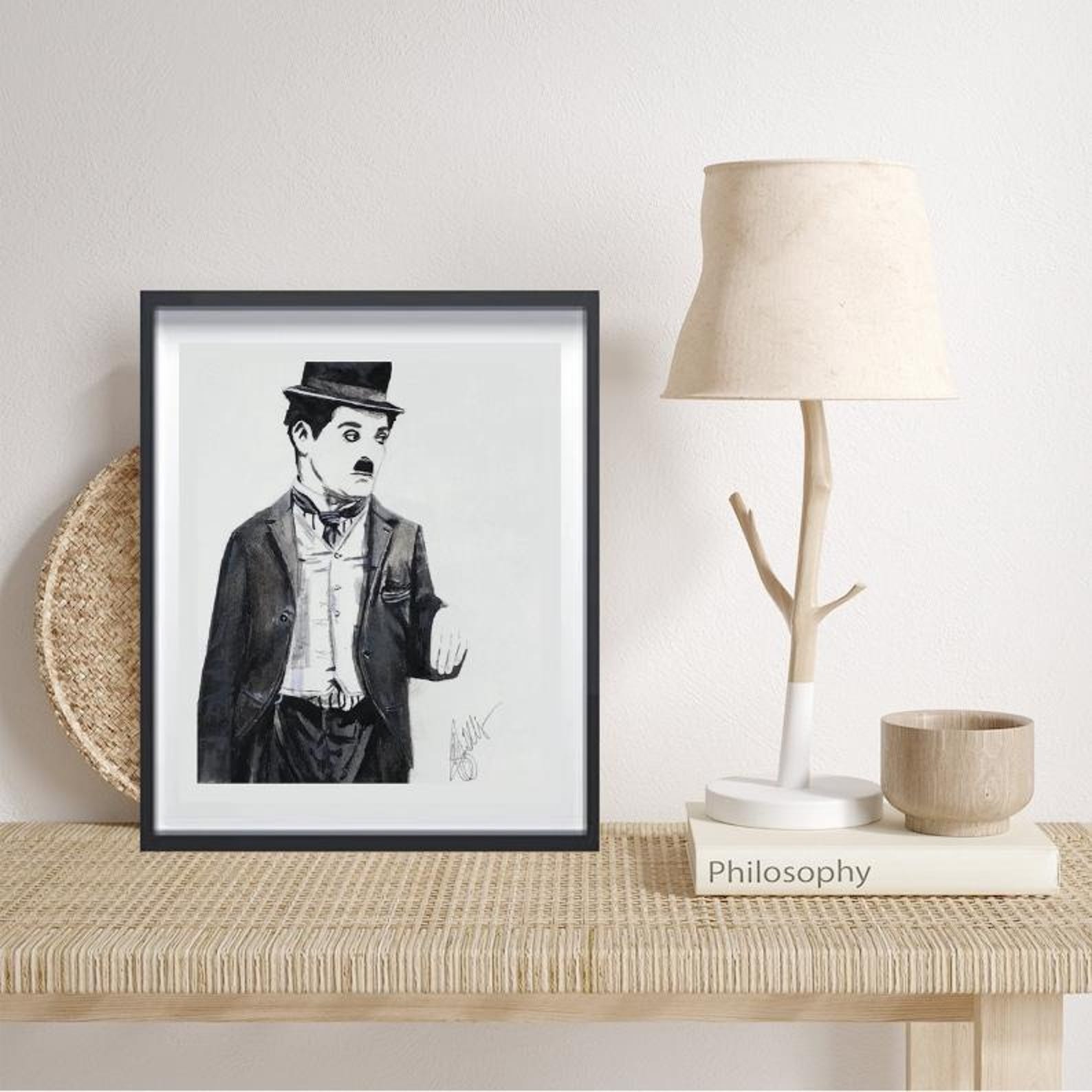 Charlie Chaplin Standing Portrait / Charlie Chaplin Vintage Vinyl ...