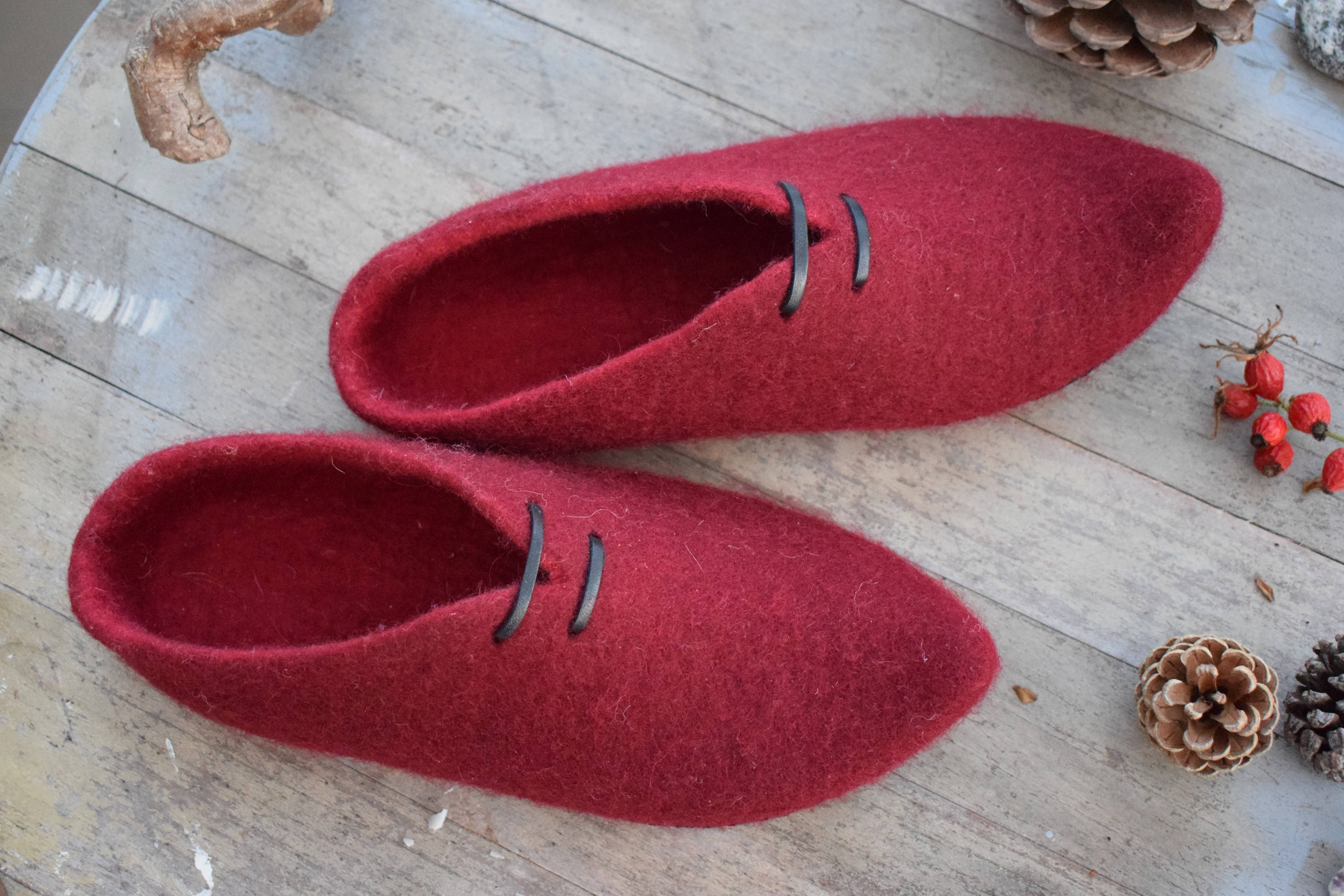Hand Felted Wool Slippers: Scandinavian Clogs, Hygge Home Shoes - Etsy