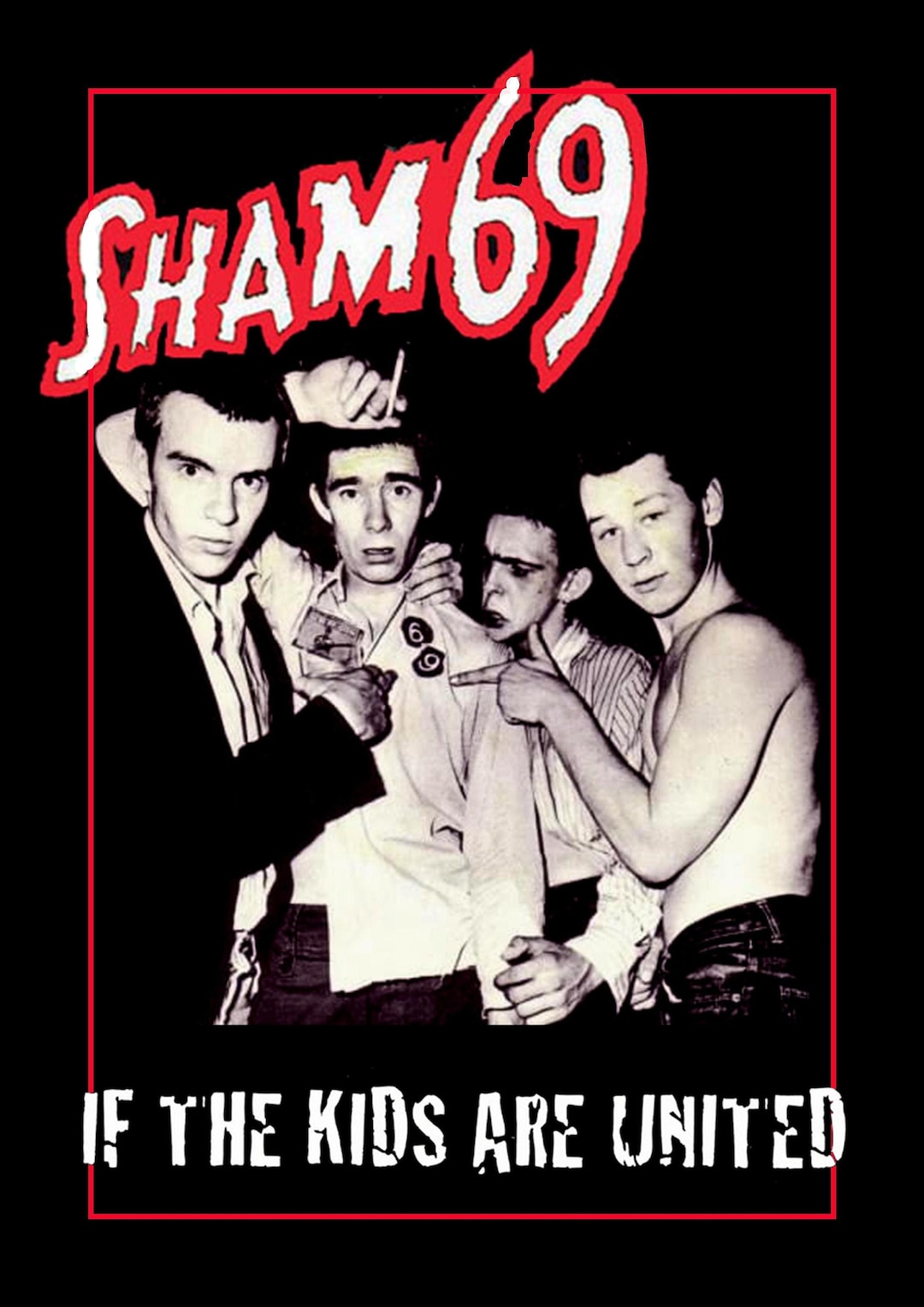 SHAM 69 Punk A4 Art Print on Card If the Kids Are United - Etsy