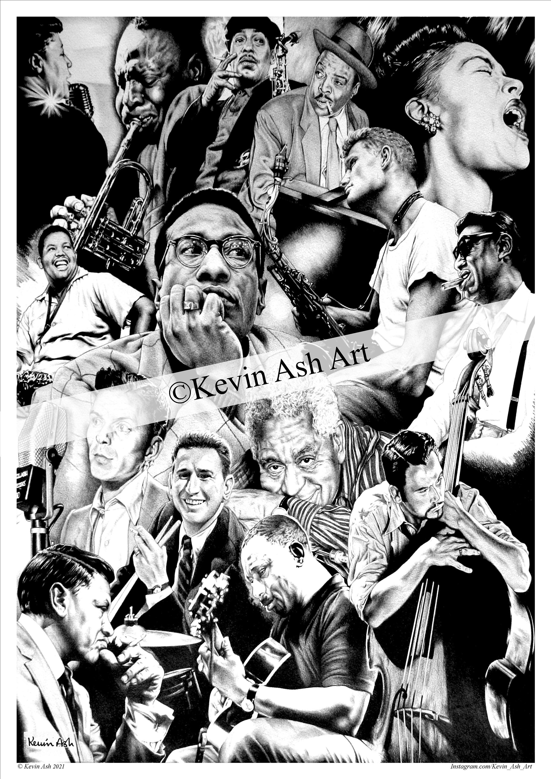 BIRDLAND / JAZZ / Kevin Ash Print A4 Art Print on Card - Etsy