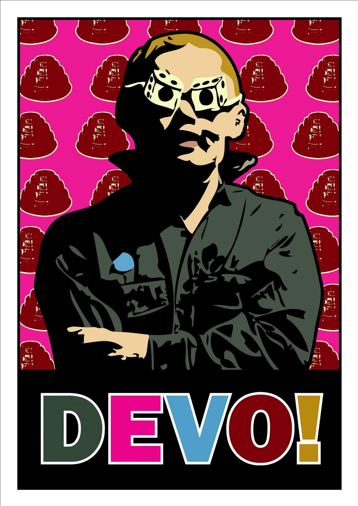 DEVO Punk A1 Art Poster 1977 Are We Not Men Whip It | Etsy