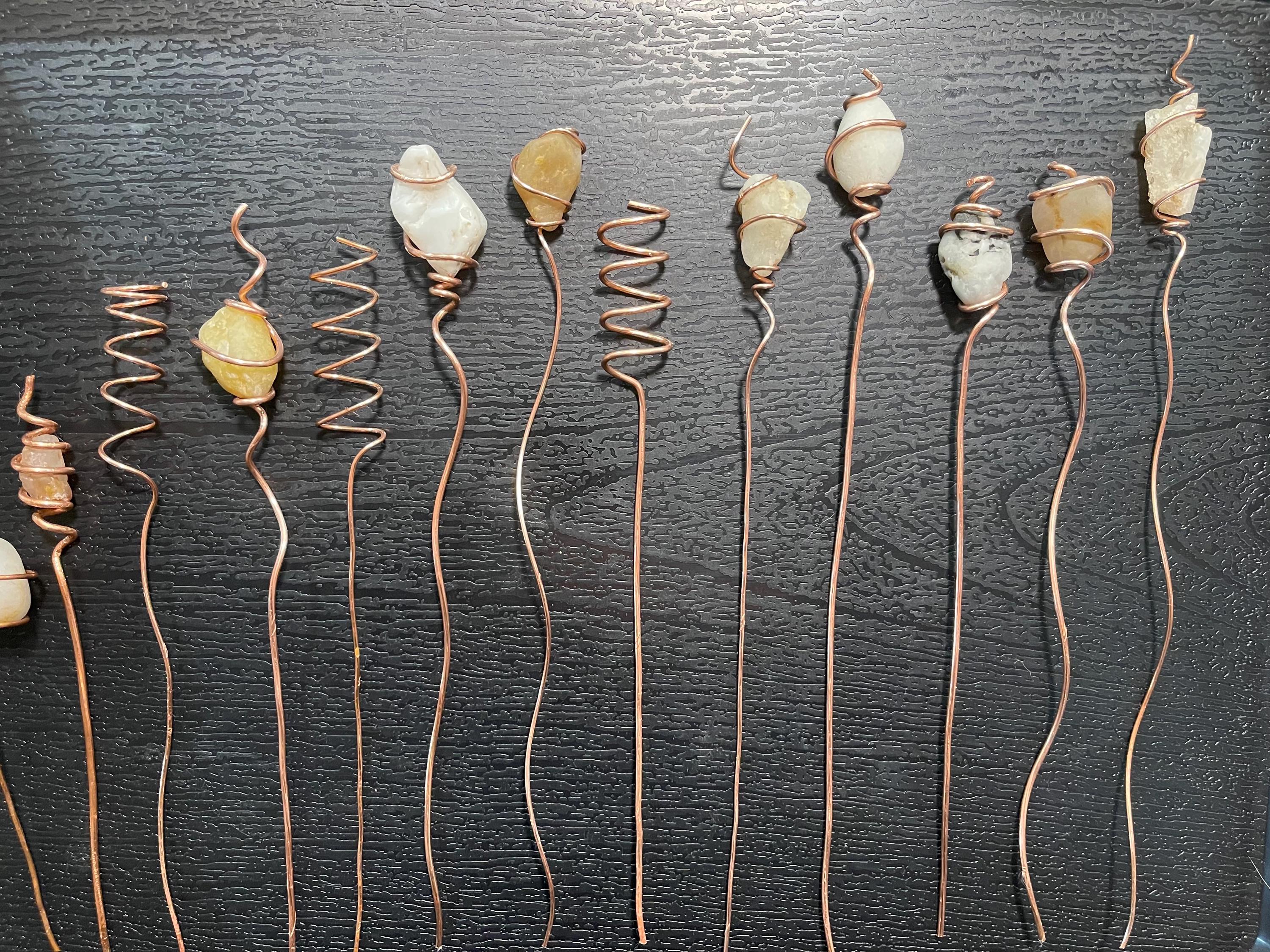 3-pack Mini Copper Plant Stakes for Electroculture or Decoration - Etsy