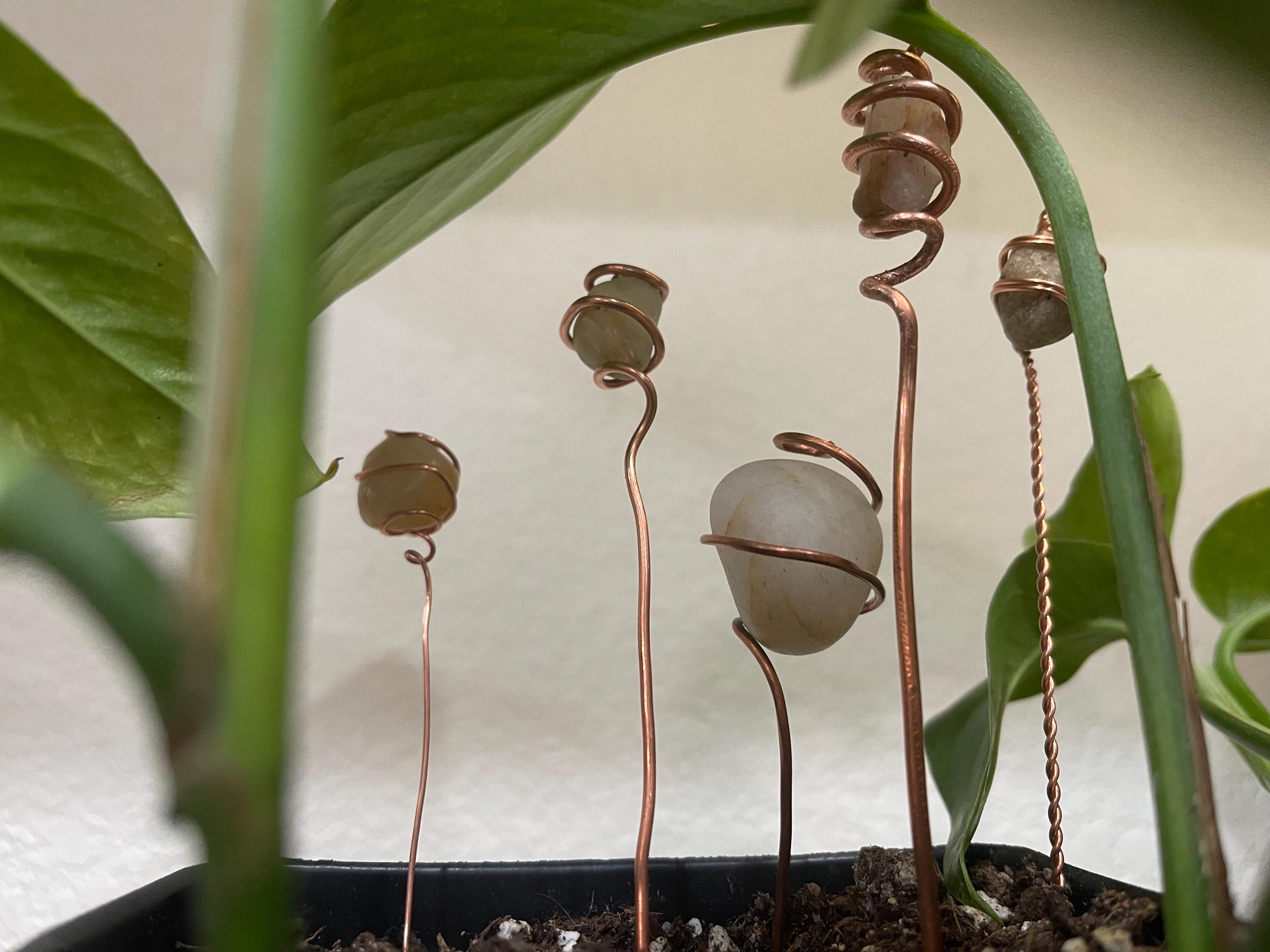 3-pack Mini Copper Plant Stakes for Electroculture or Decoration - Etsy