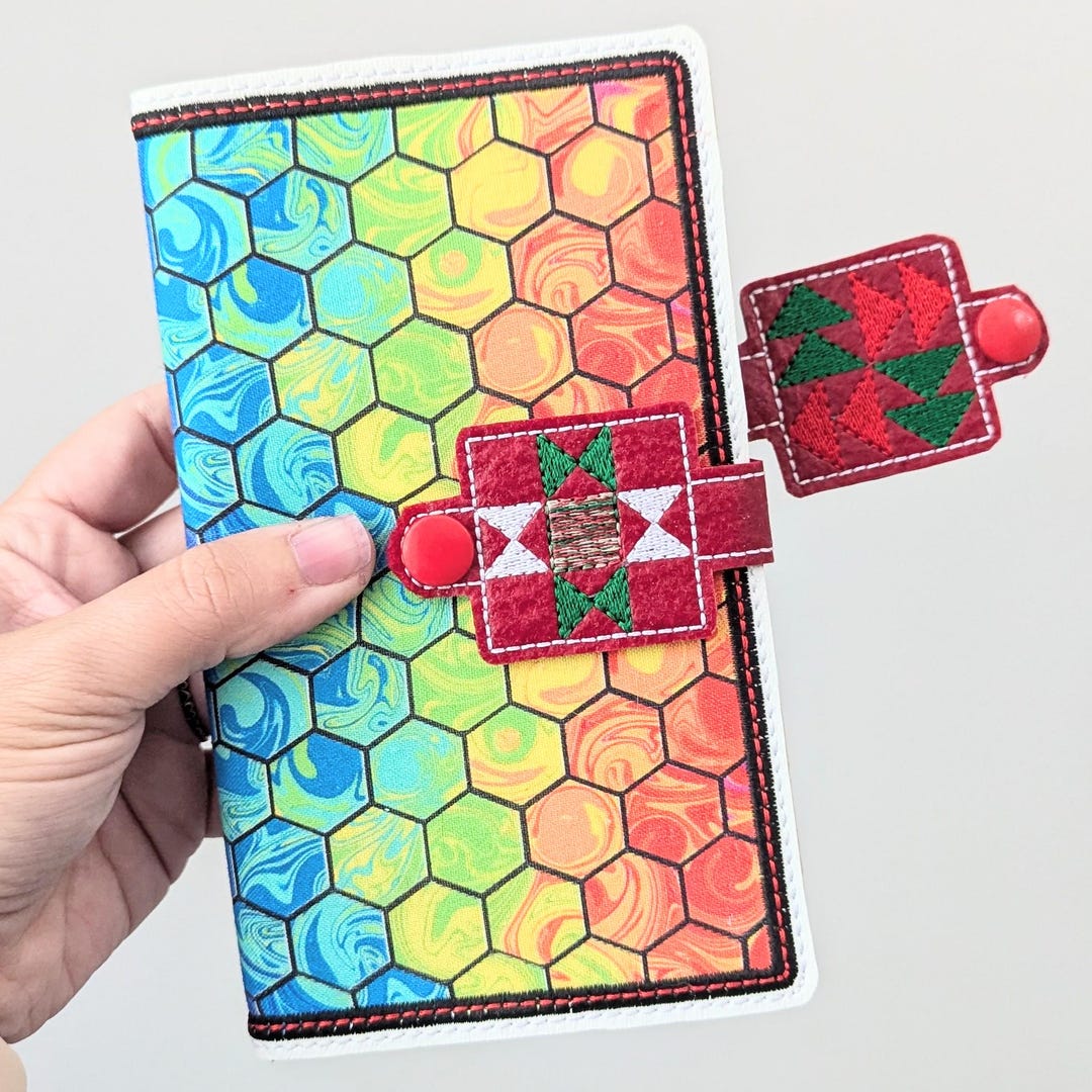 Quilt Blocks III Pocket Calendar Cover - 7x11 or Larger ONLY - Instant ...