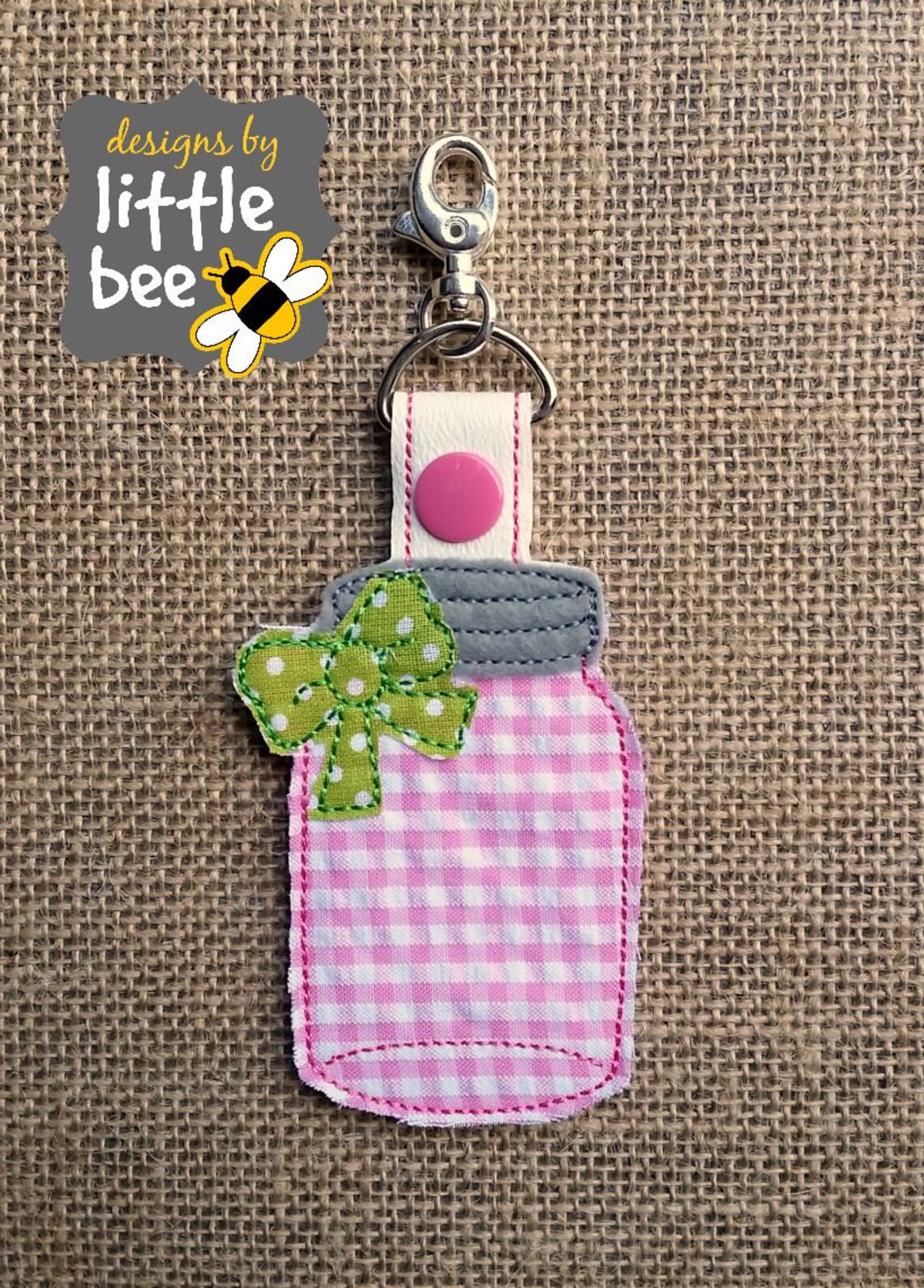 DIGITAL ITEM Mason Jar Key Fob AND Snap Tab Keychain Bow | Etsy