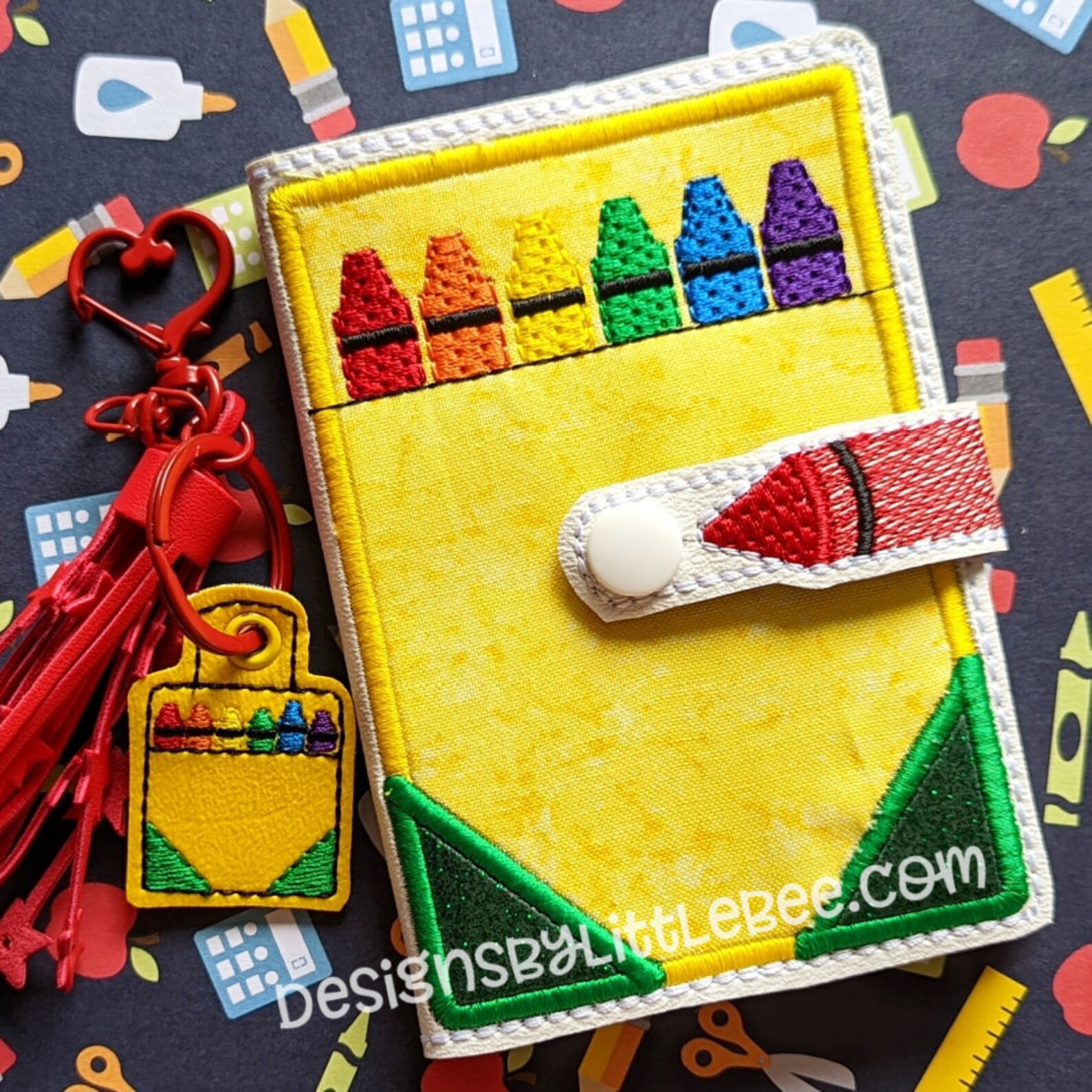 Crayon Mini Composition Book Snap Cover Instant Download - Etsy