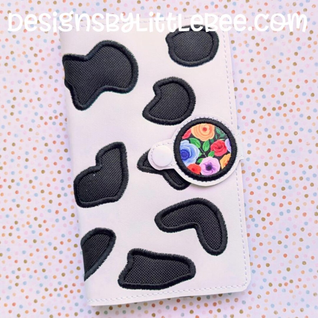 Cow Print Pocket Calendar Cover 7X11 HOOP Instant Download Embroidery ...