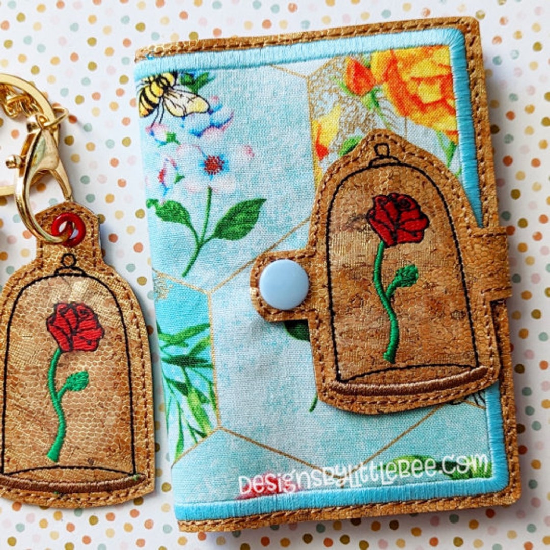 Enchanted Rose Mini Composition Book Snap Cover Instant Download ...