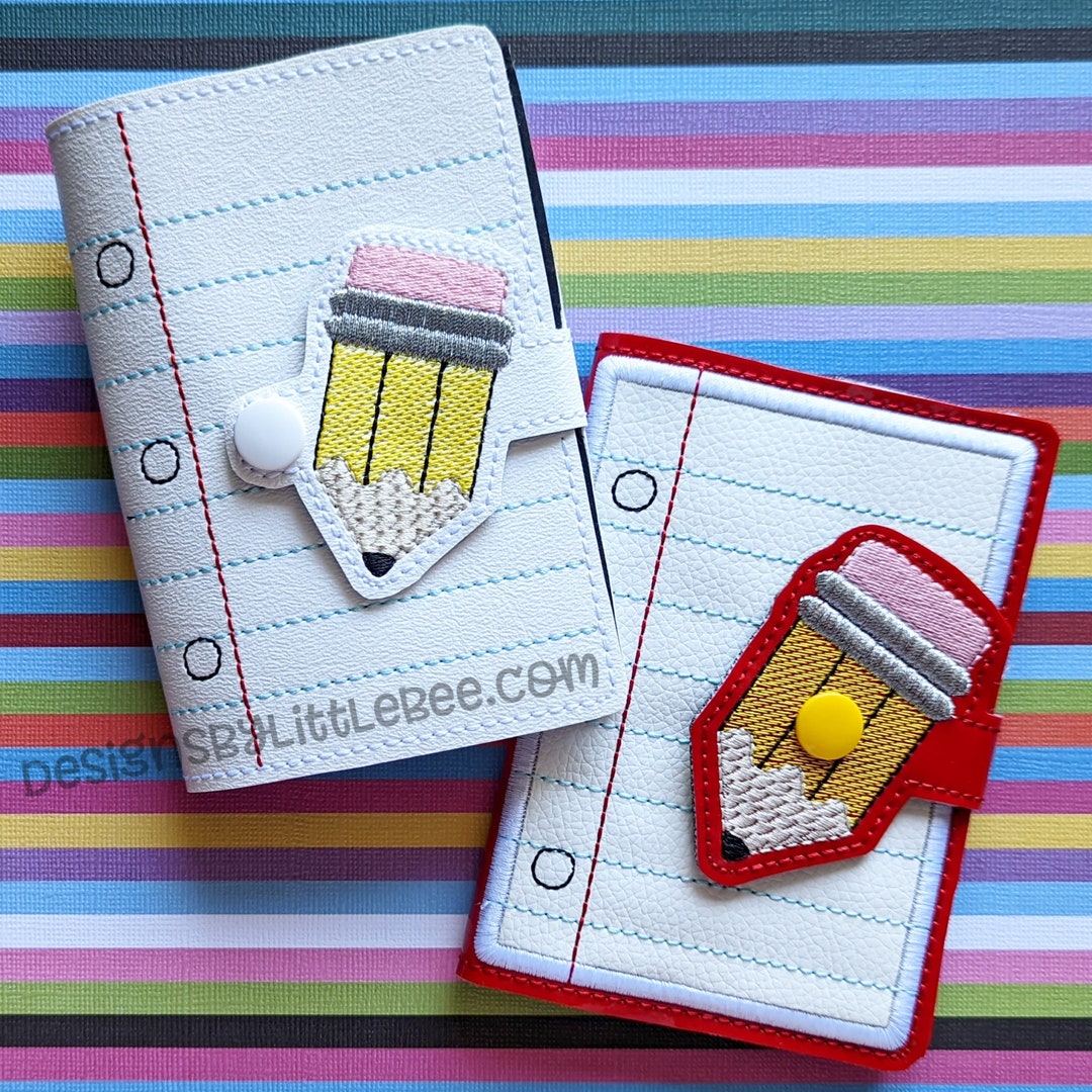 Notebook Paper & Pencil – Mini Composition Book Snap Cover - Instant ...