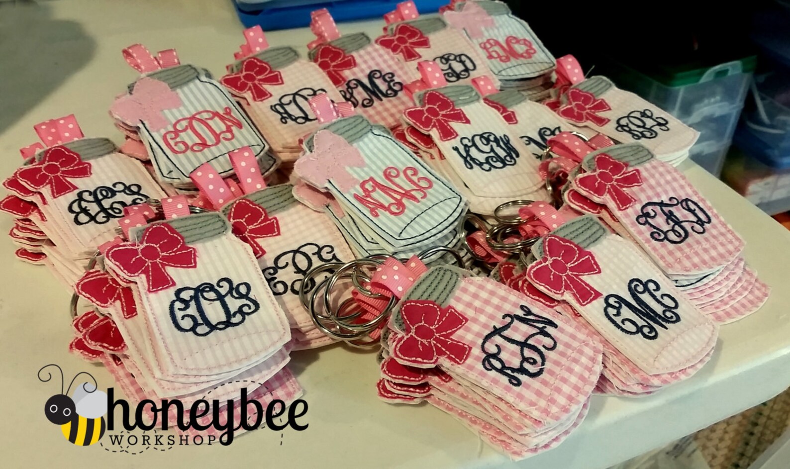 DIGITAL ITEM Mason Jar Key Fob AND Snap Tab Keychain Bow | Etsy