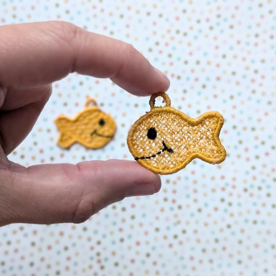 Fish Cracker FSL Earrings - Instant Download Embroidery Design - Etsy