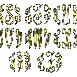 Master Monogram With Outline - Master Circle - Machine Embroidery Font ...