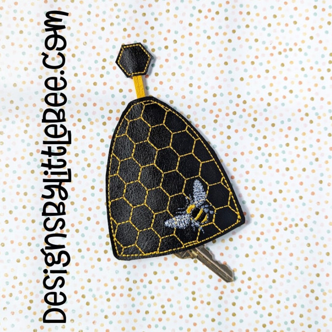 Honeycomb and Bee – Key Bell - Instant Download Embroidery Design - Etsy