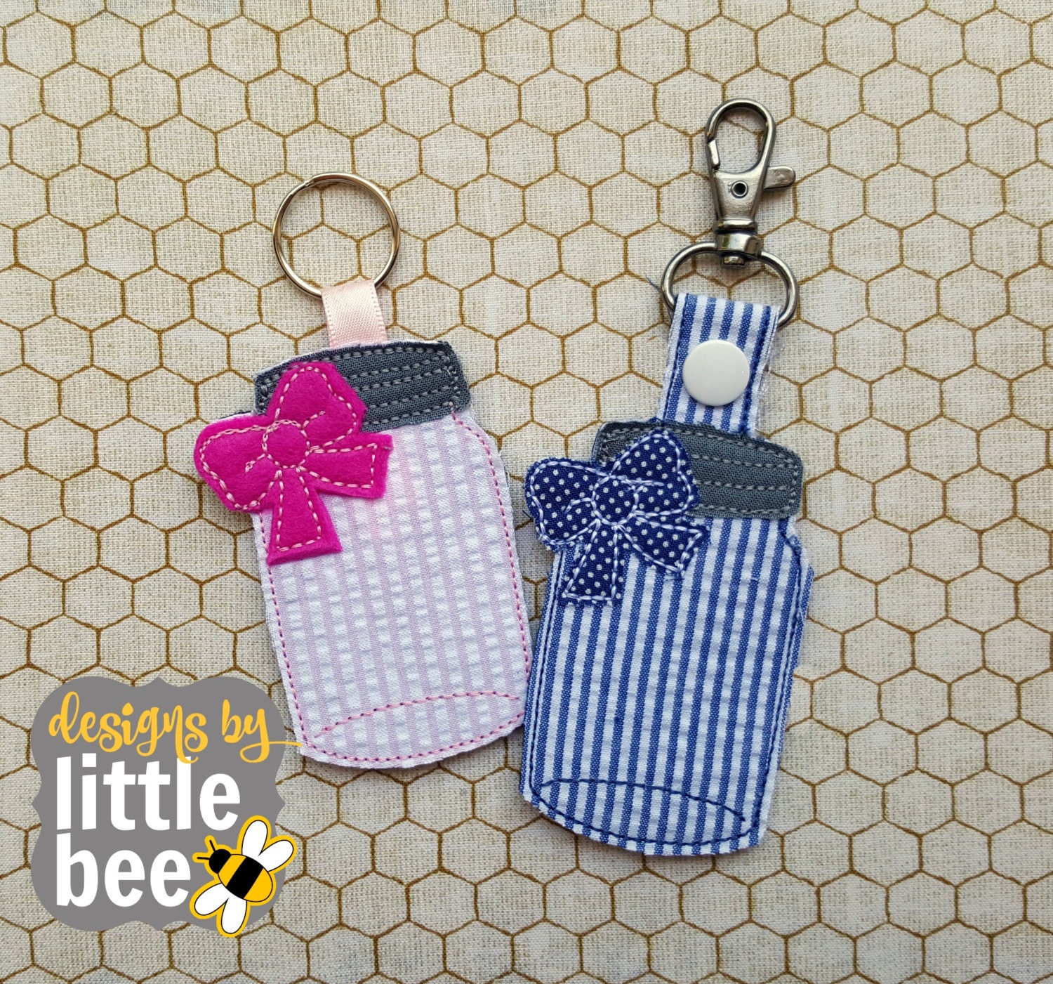 DIGITAL ITEM Mason Jar Key Fob AND Snap Tab Keychain Bow | Etsy