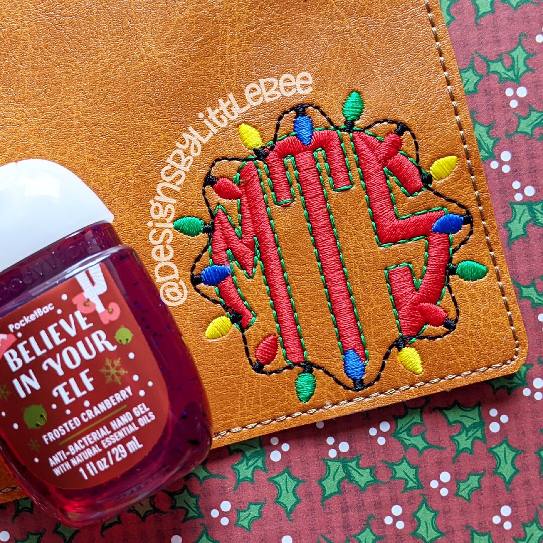 Monogram Frame – Christmas Lights - 6 Sizes - Instant Download ...