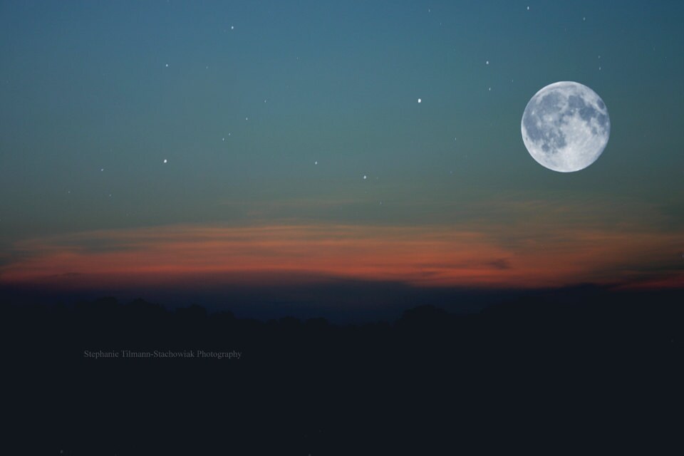 Moon Overlay, Stars Overlay, Blue Moon Overlay - Etsy