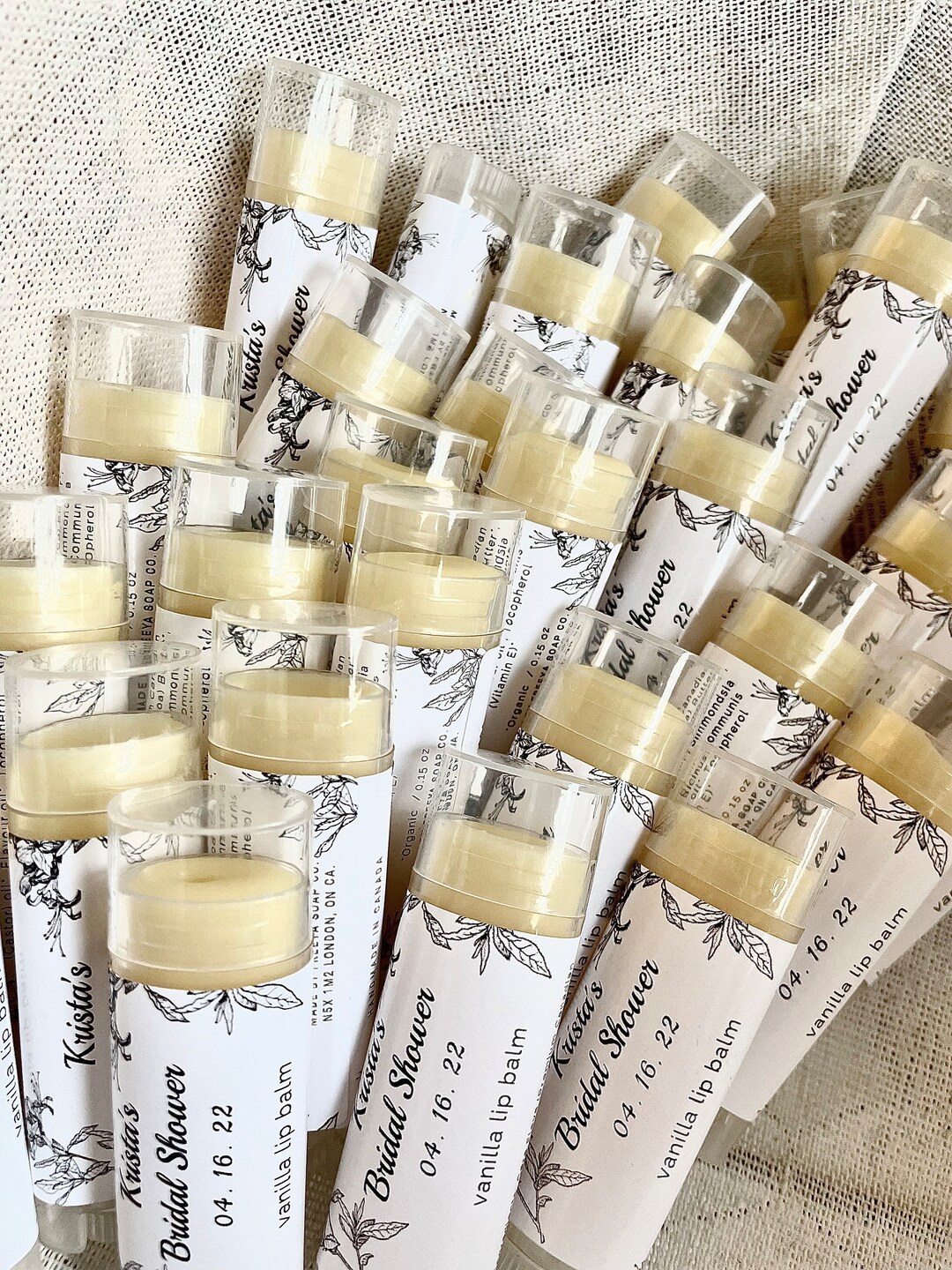 Personalized Lip Balms | Lip Balm Favors Bridal Shower Custom Party ...