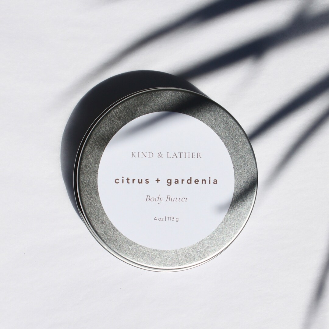 Citrus + Gardenia Body Butter | Whipped Body Butter Natural Monoi Oil ...
