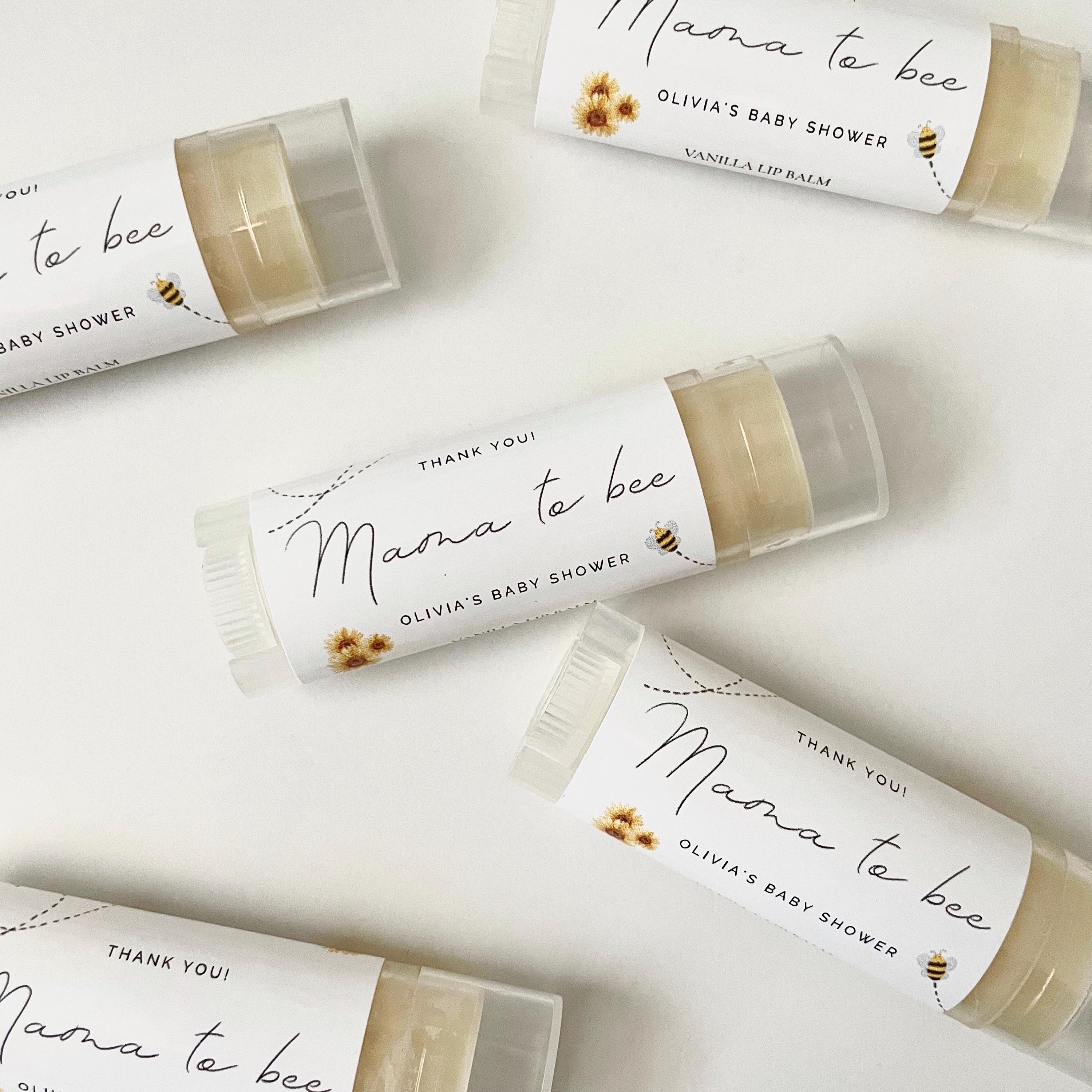 Mama to Bee Lip Balms | Baby Shower Lip Balm Favors Custom Lip Balm ...