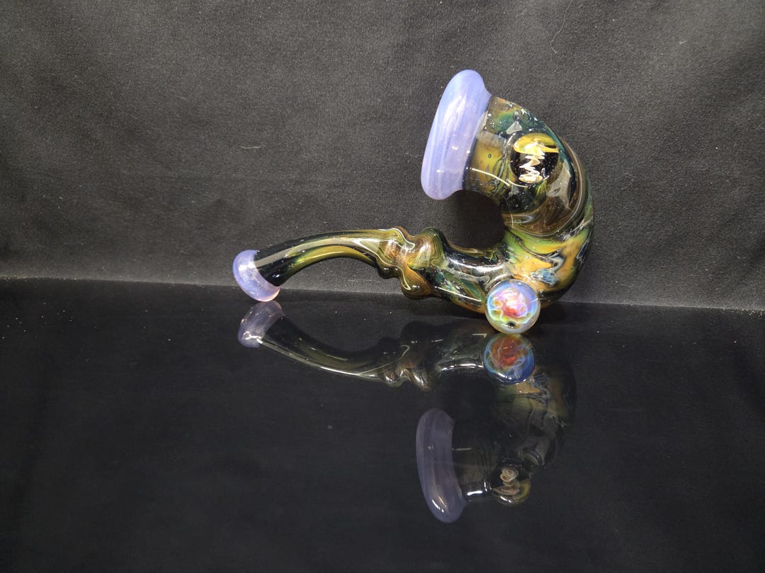 Fume Spacetech Glass Sherlock Pipe With 3 Fume Marble - Etsy