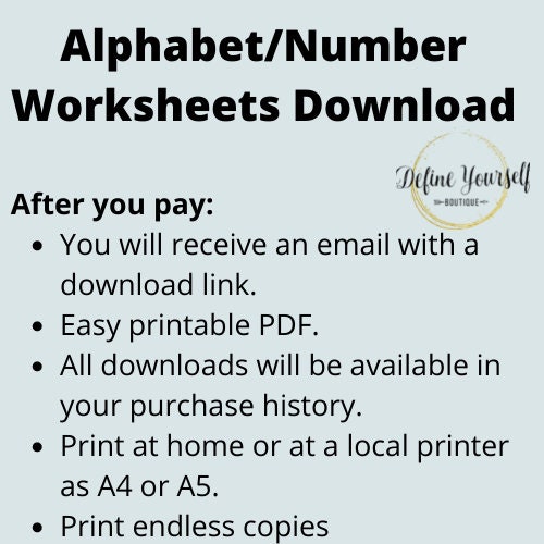 Handwriting Mega Bundle for Toddlers - Alphabet and Numbers- Instant ...