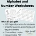 Handwriting Mega Bundle for Toddlers - Alphabet and Numbers- Instant ...