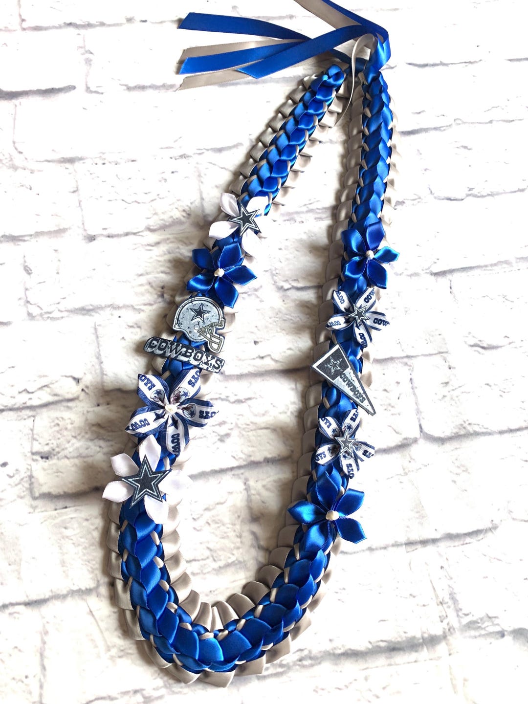 Cowboys Lei Fan Lei, Lei for Football Fan, Dallas Cowboys, Texas - Etsy