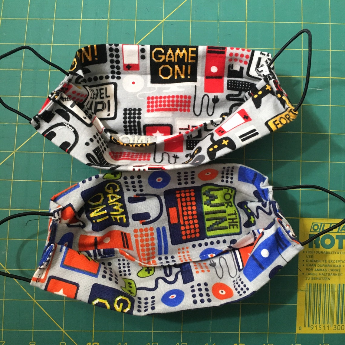2 video game reusable face mask with filter pocket mask with | Etsy