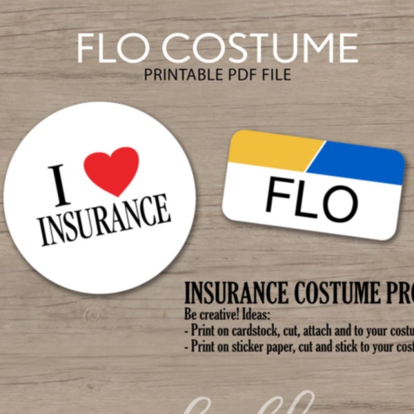 Progressive Flo Name Tag - Etsy