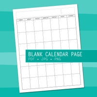 2025 Blank Fillable Calendar Printable, Monthly PDF - Etsy