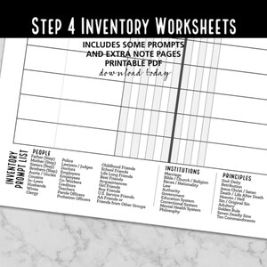 Step 4 Inventory Worksheets - Instant Download Pdf - Etsy