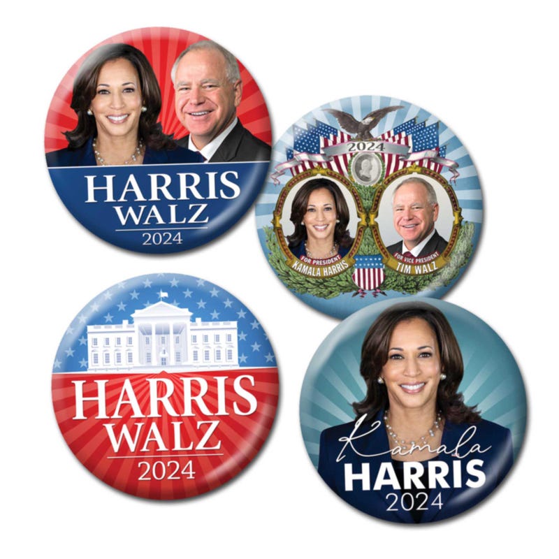 Harris Walz 2024 Buttons - Etsy
