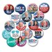 Joe BIDEN Kamala HARRIS 2024 Buttons 2.25 Circle Pin Red White Blue ...
