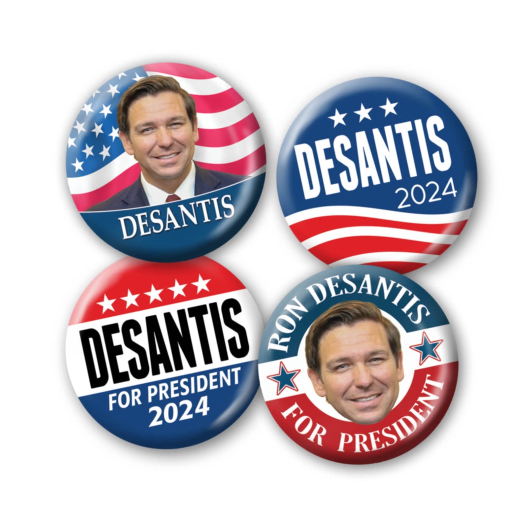 Ron Desantis for President Buttons 4 PACK 2.25 Pins Assorted Designs ...