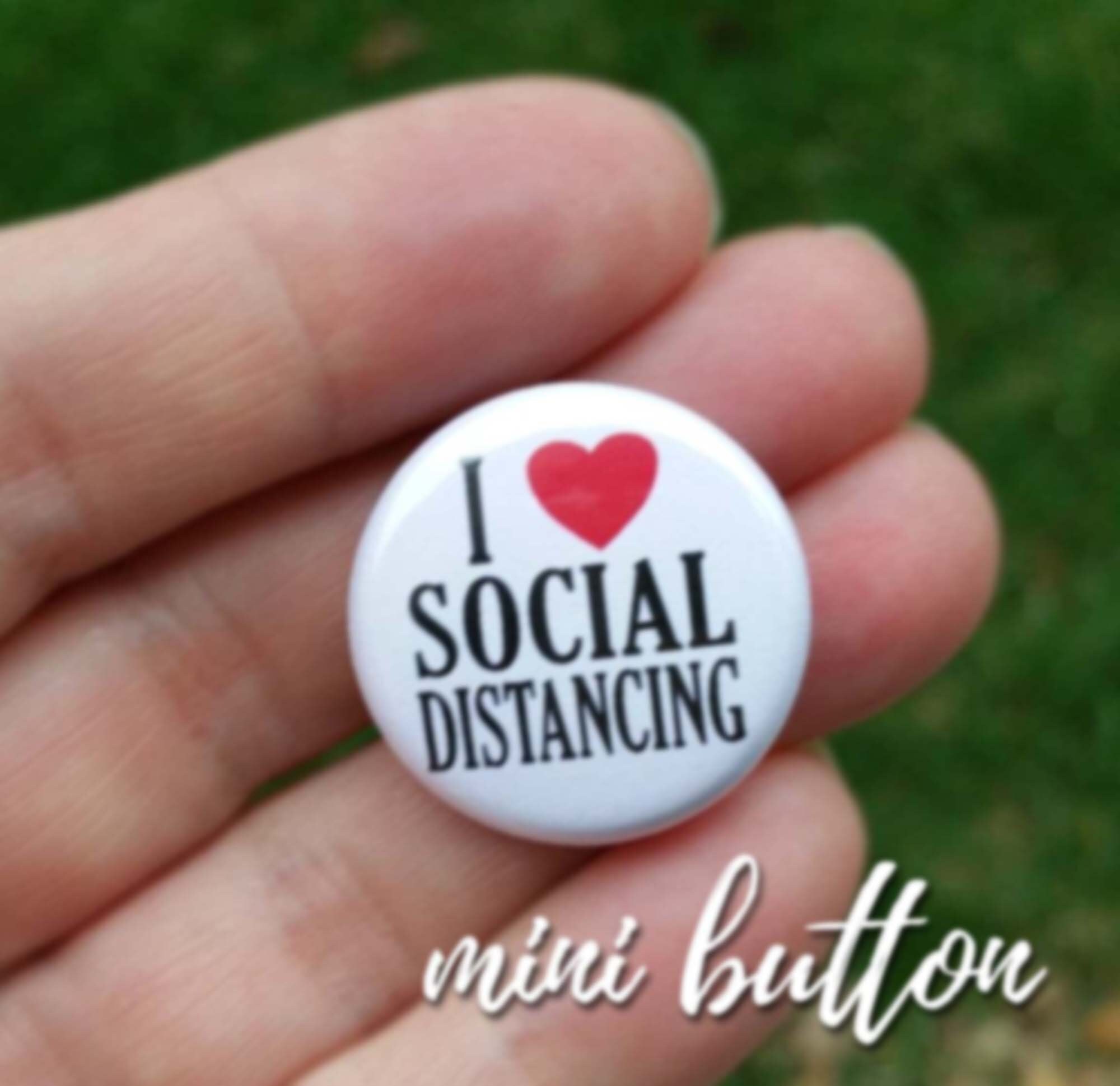 9-PACK Mini Buttons Cold and Flu Awareness Social | Etsy