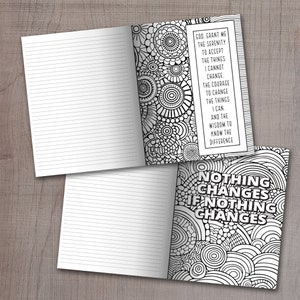 12 Step Themed Coloring Book -- Slogans, Sayings, Positive Quotes ...