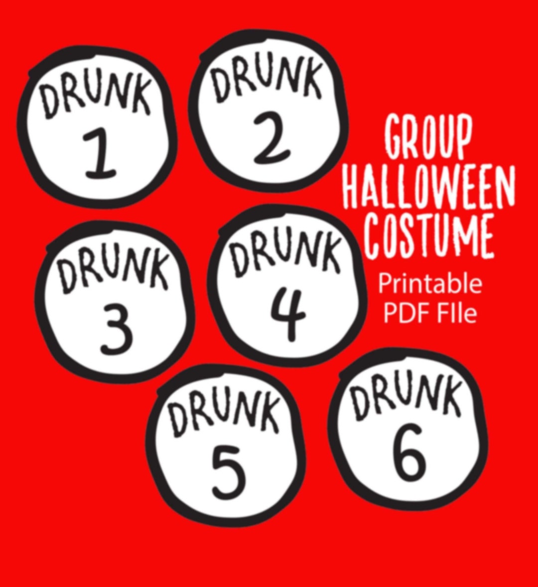 Funny Group Halloween Costume Printable Drunk 1 2 3 4 5 Up Etsy funny-group-halloween-costume-printable-drunk-1-2-3-4-5-up-etsy