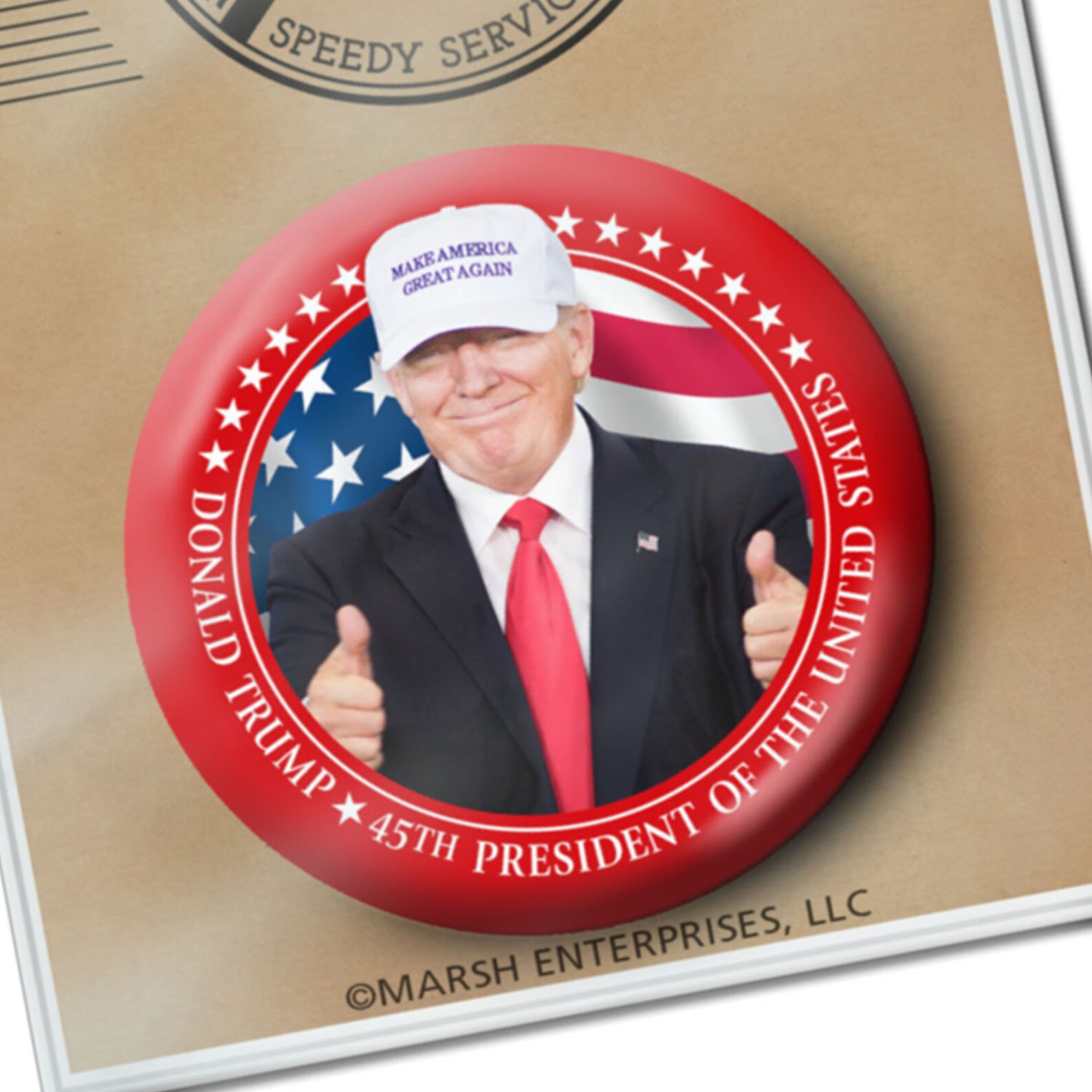 3 Trump Button Thumbs up Photo Design Republican Pin - Etsy