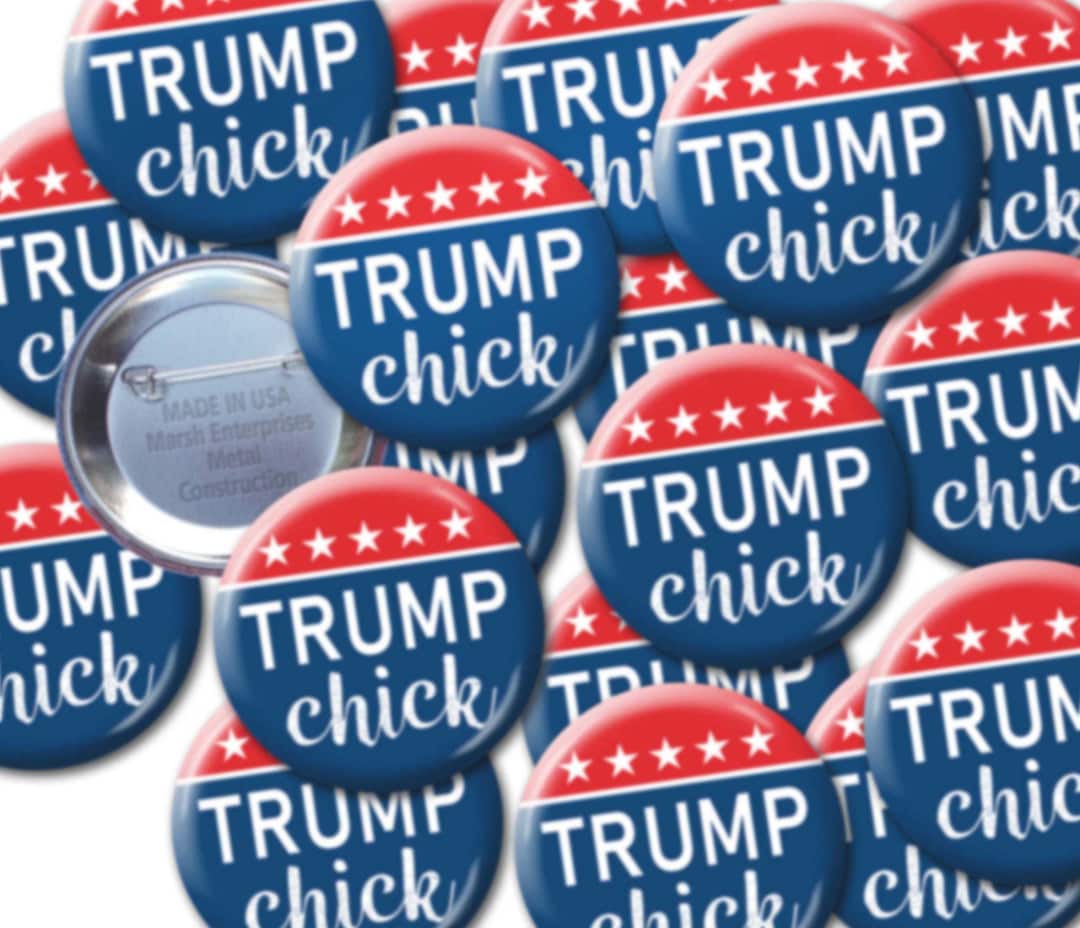 25-PACK Donald Trump Buttons -TRUMP CHICK - Bulk - Etsy