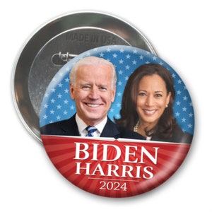 Joe Biden Kamala Harris 2024 2-PACK Jugate Buttons - 3" Pinback ...
