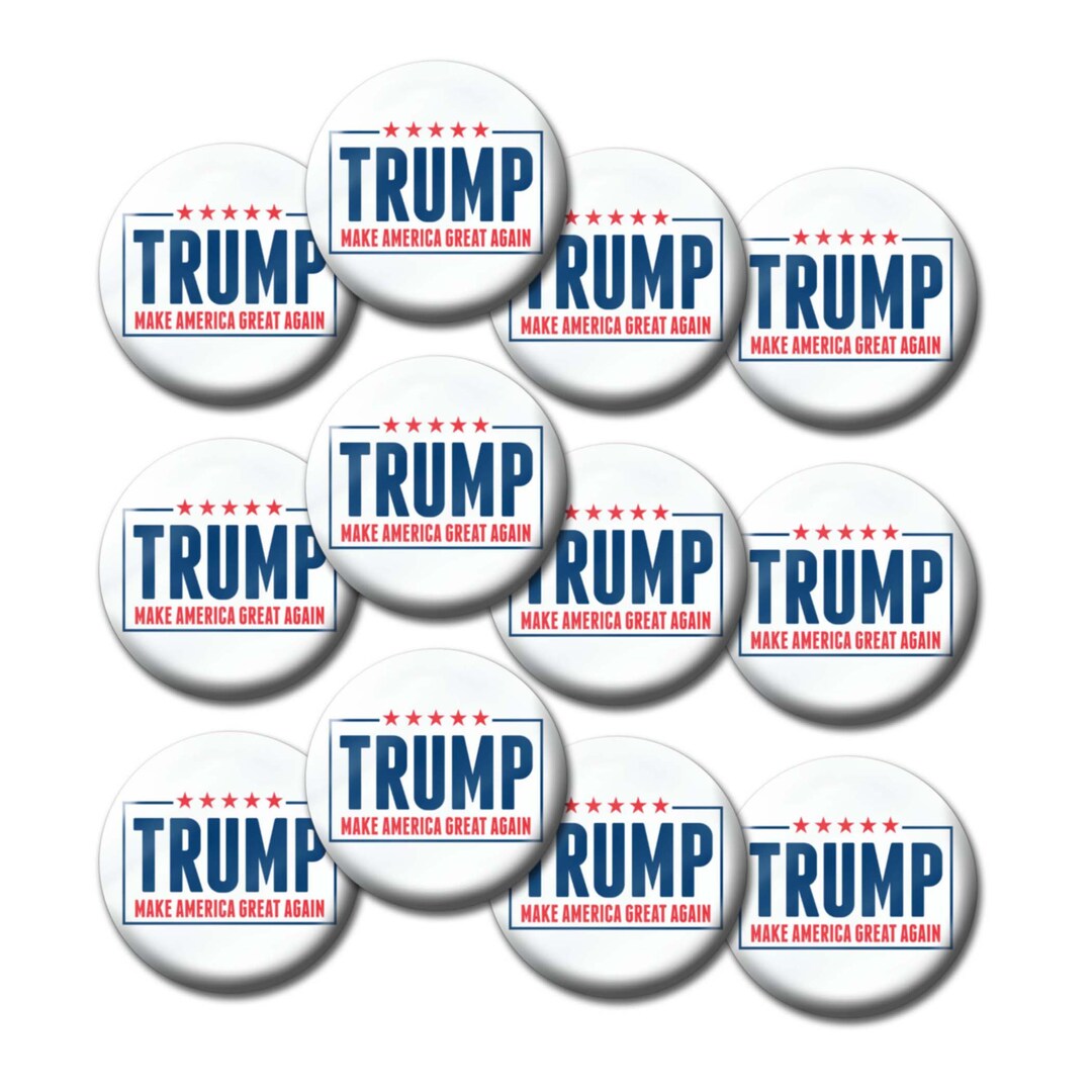 12-PACK Donald Trump 2024 Buttons - 2.25" Circle - Billboard Design ...