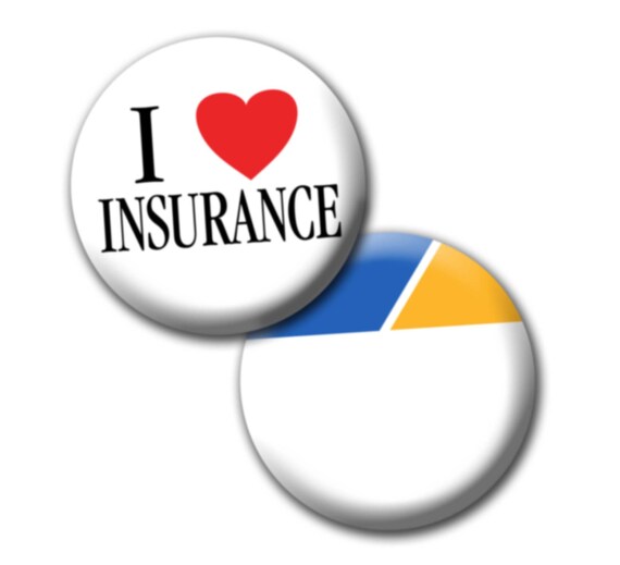 I Love Insurance Red Heart & Blank Nametag 2.25 - Etsy