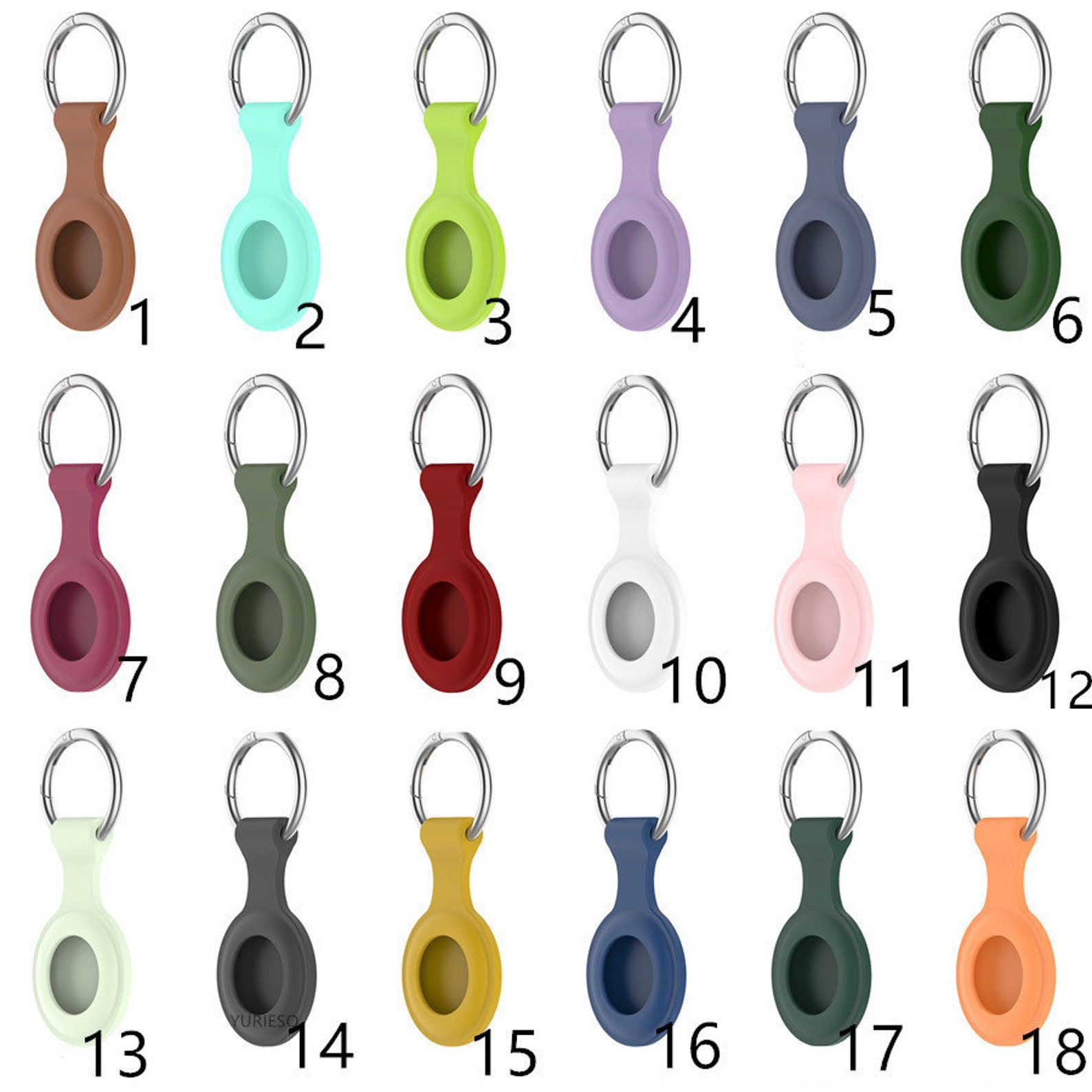 Monogram Name Apple Air Tag Keychain Holder Customized - Etsy