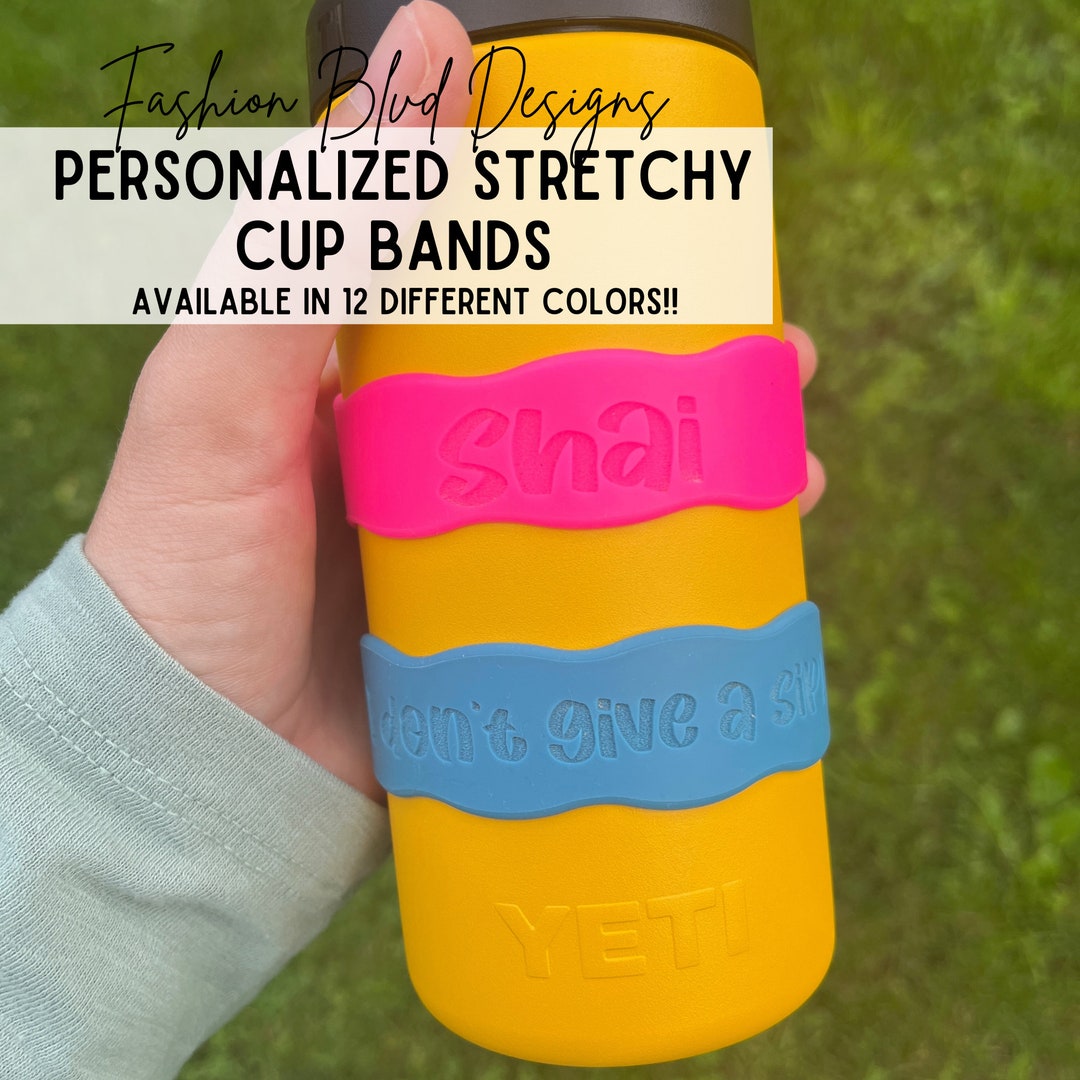 Yeti Cup Personalized Silicone Cup Bands • engraved Labels With Name ...