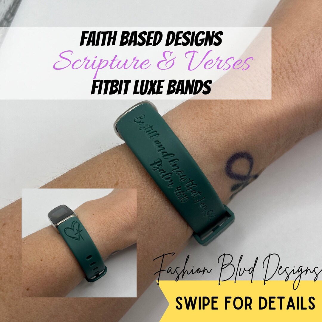 Faith & Bible Verse Fitbit LUXE Watch Band • small and Large Sizes ...