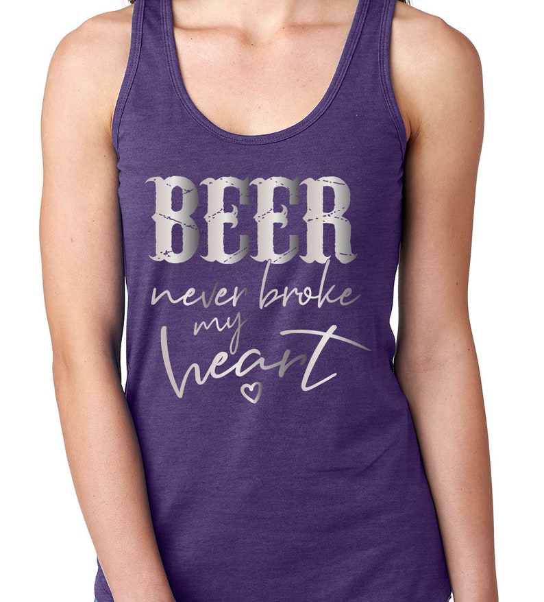 Beer never broke my heart tank top Country music tank top | Etsy