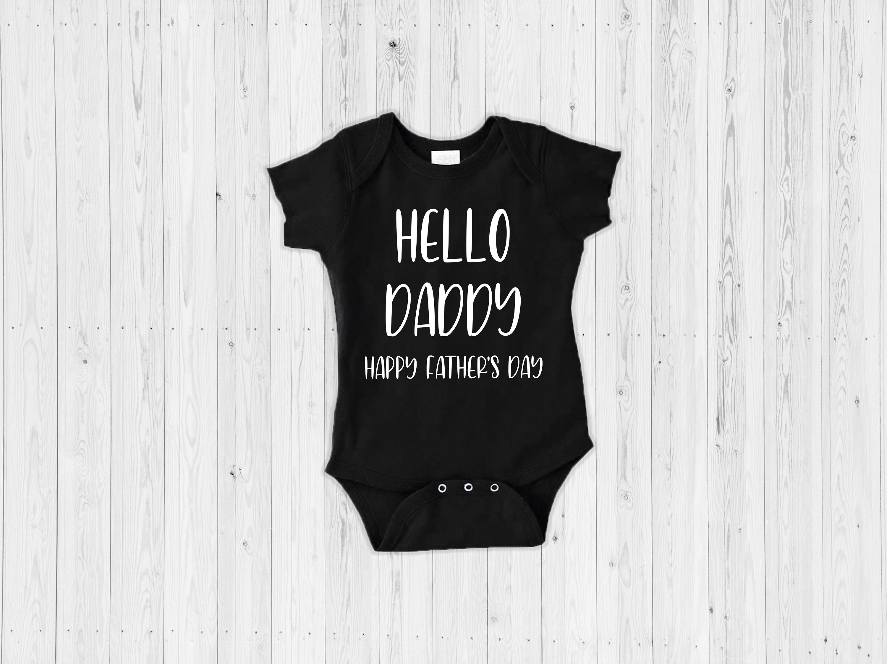Hello Daddy Onesie® Pregnancy Announcement Onesie® First | Etsy