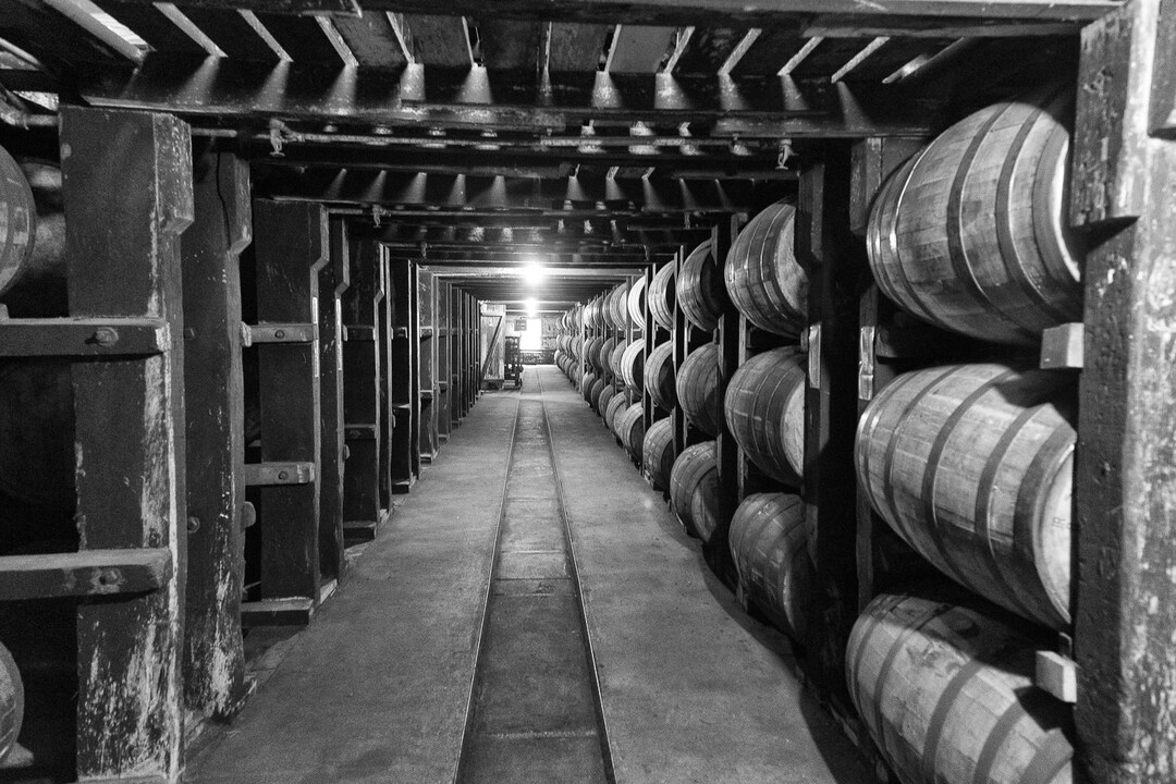 Bourbon Barrel Rickhouse Fine Art Print - Whiskey Wall Art Print ...